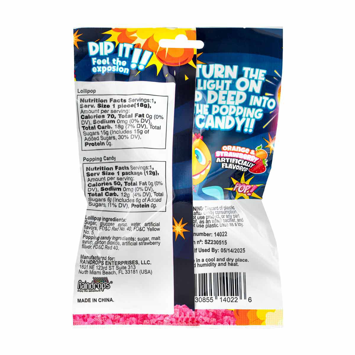 Raindrops Popping Flash Pop, 1.06 oz | Hamilton Place