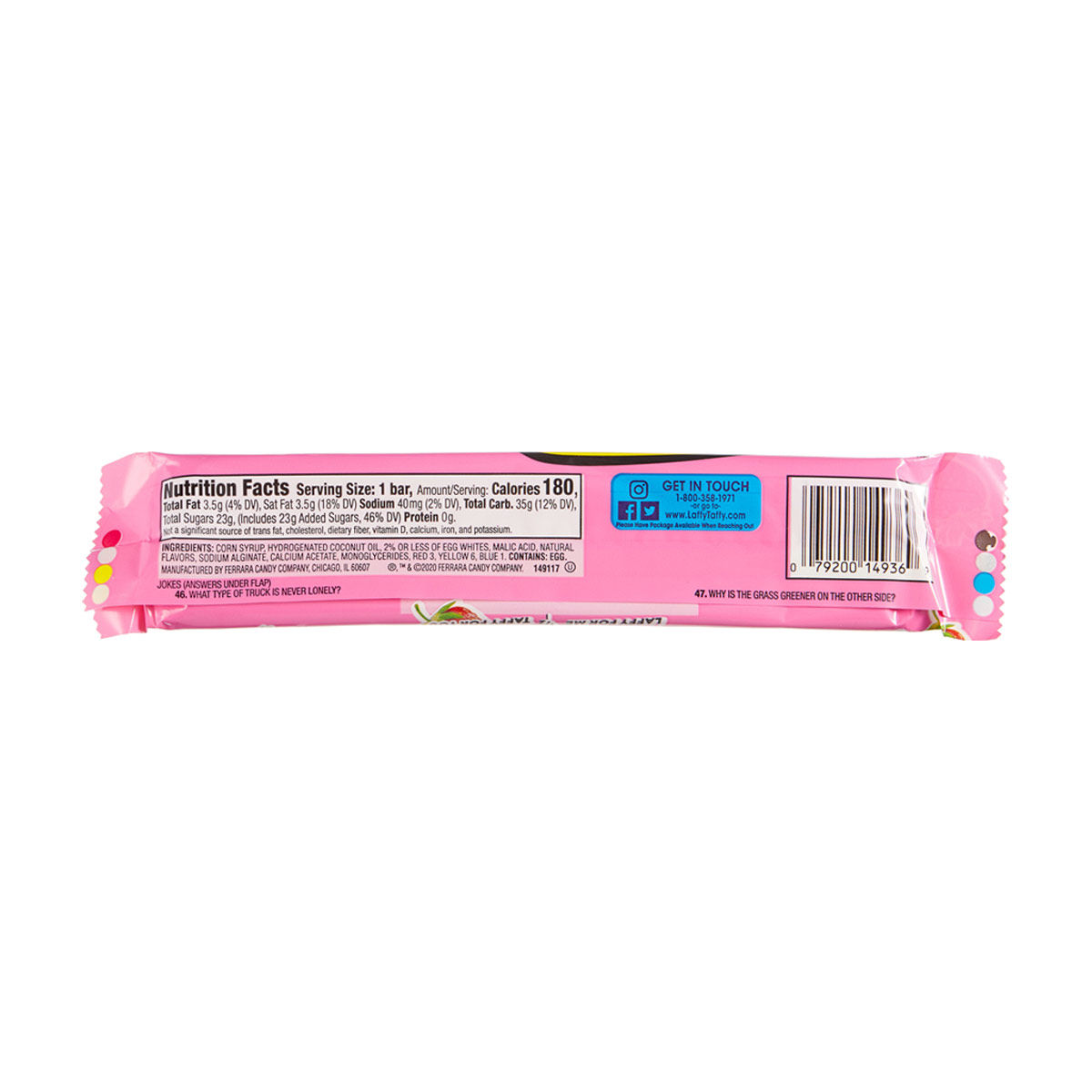 Laffy Taffy Stretchy And Tangy Strawberry 15 Oz