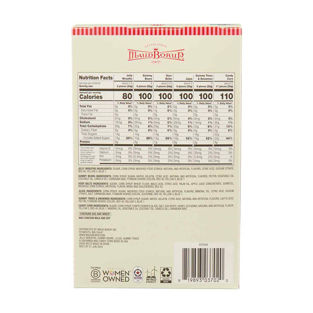 Maud Borup Candy Charcuterie Board, 24 oz