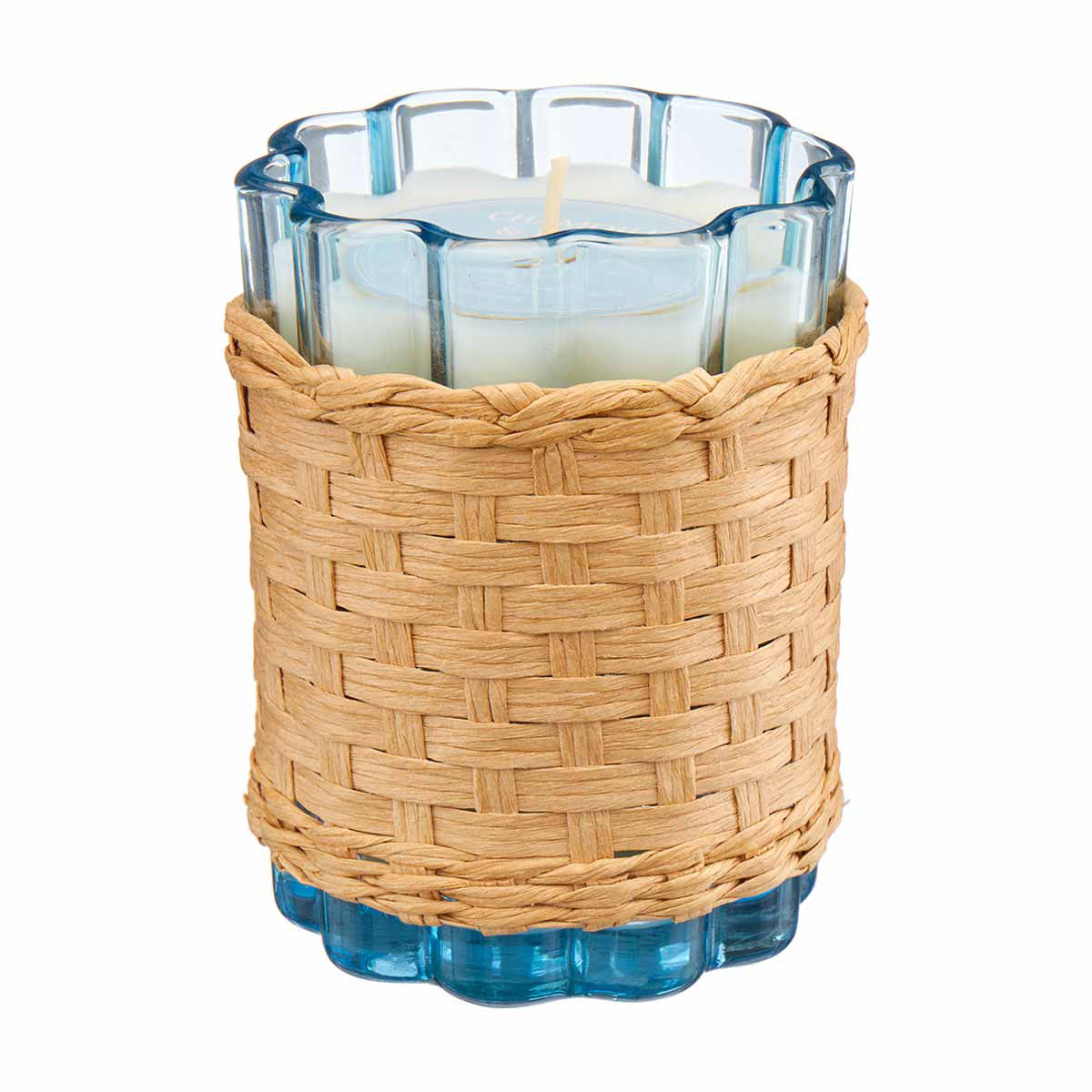 Wicker Glass Jar Candle, 8 oz