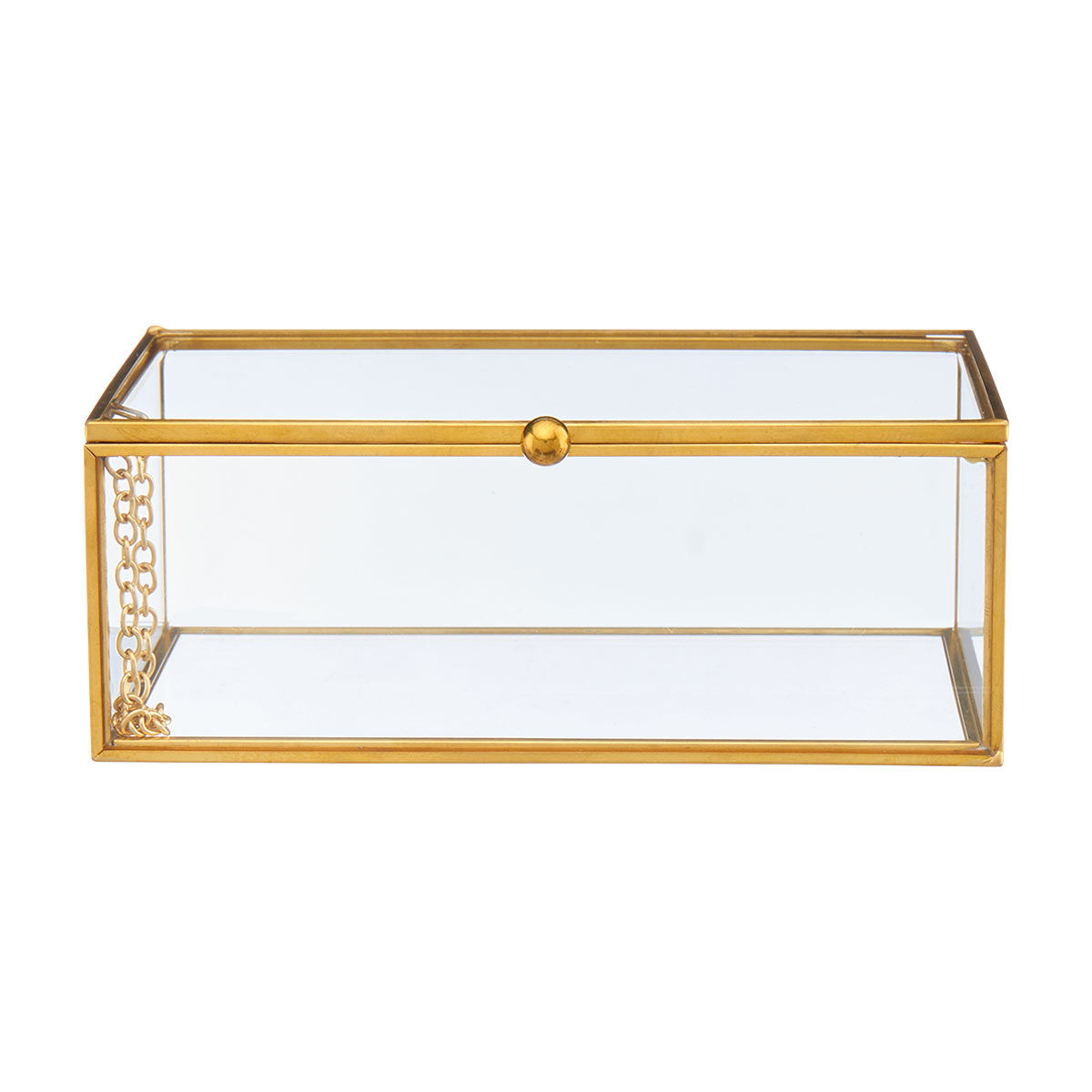 Small Glass Jewelry Box