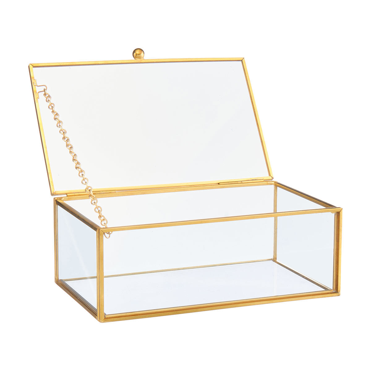 Small Glass Jewelry Box