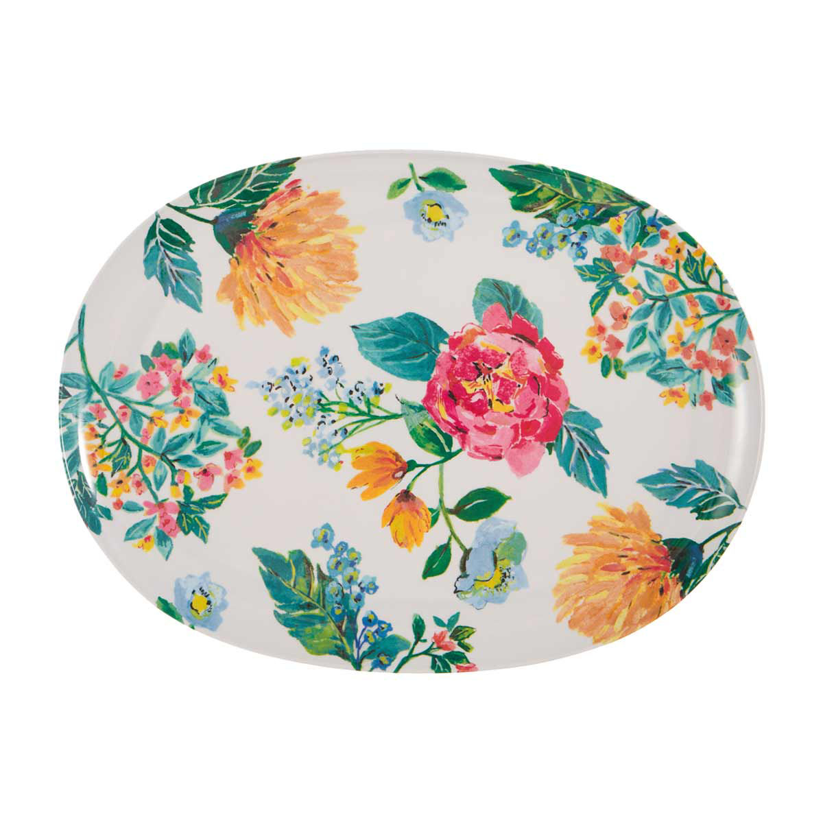 Melamine Floral Printed Platter