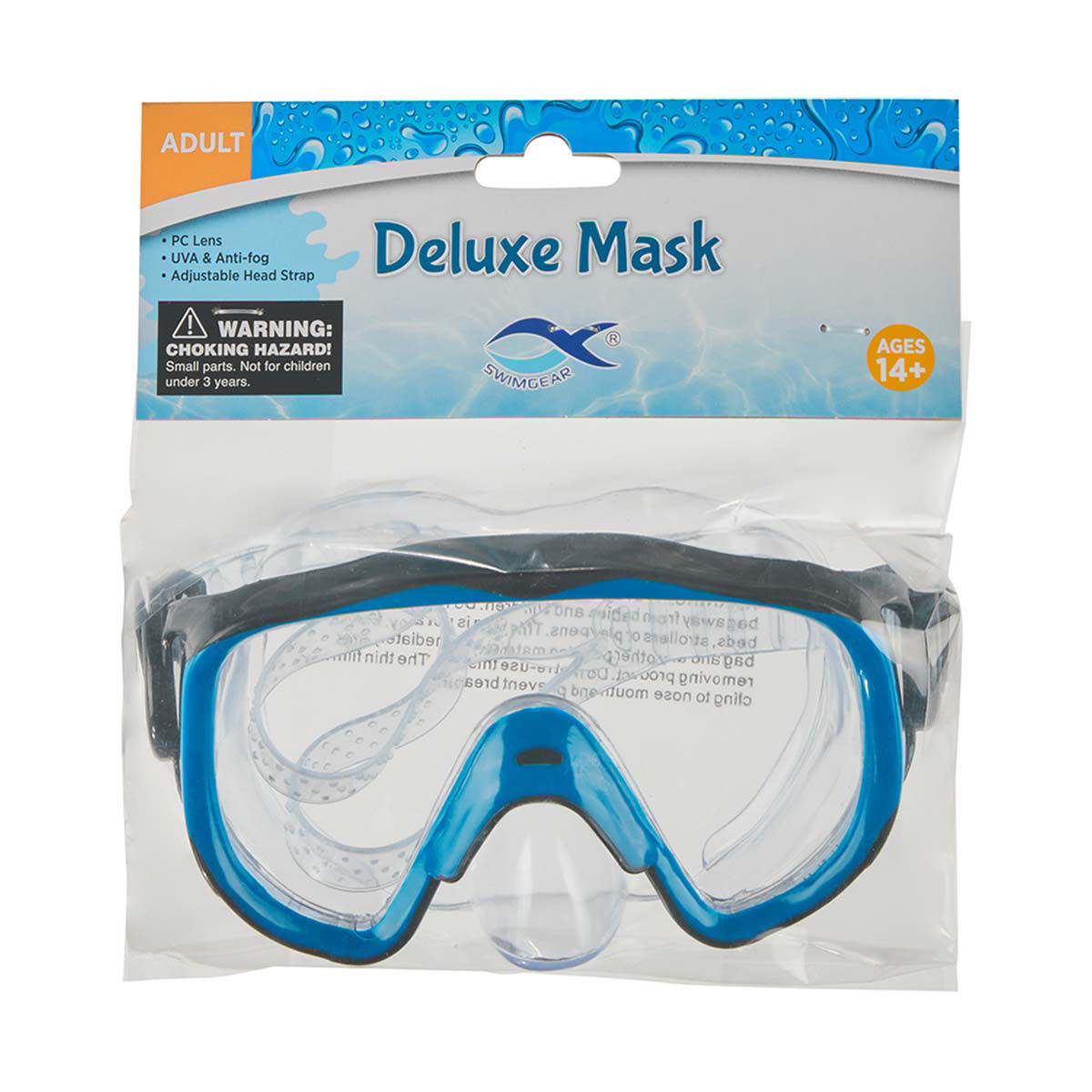 Swimgear Adult Anti-Fog Deluxe Swim Mask
