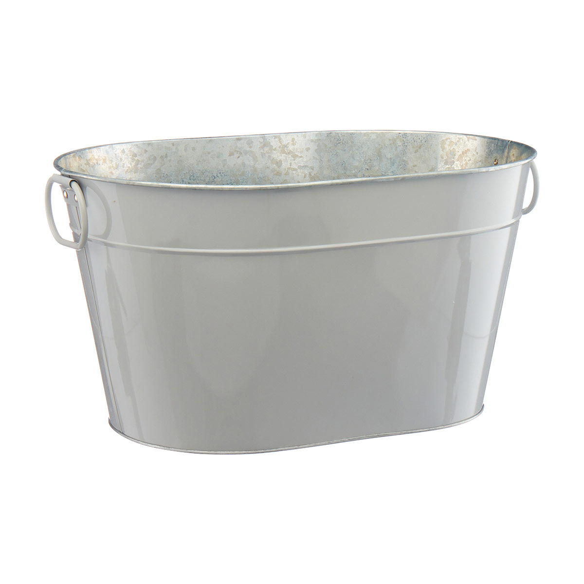 Popshelf Metal Storage Bucket, Silver | Hamilton Place