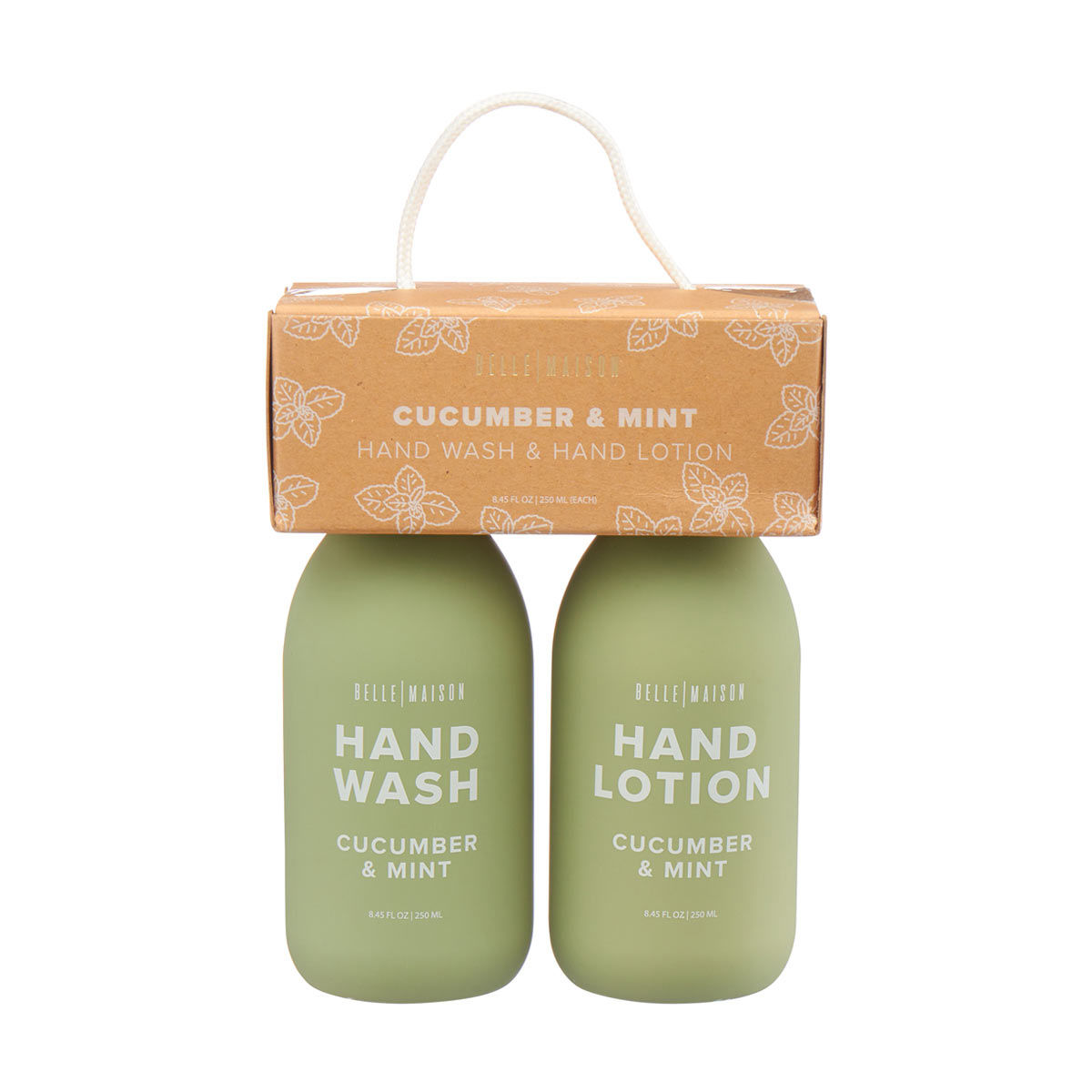 Belle Maison Cucumber & Mint Hand Wash & Hand Lotion, 8.45 fl oz