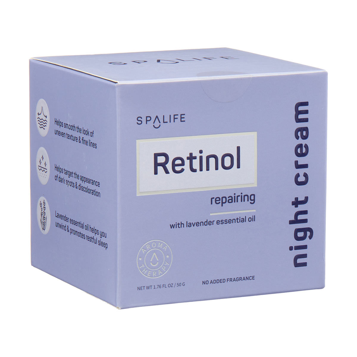 SpaLife Retinol Repairing Night Cream, 1.76 fl oz