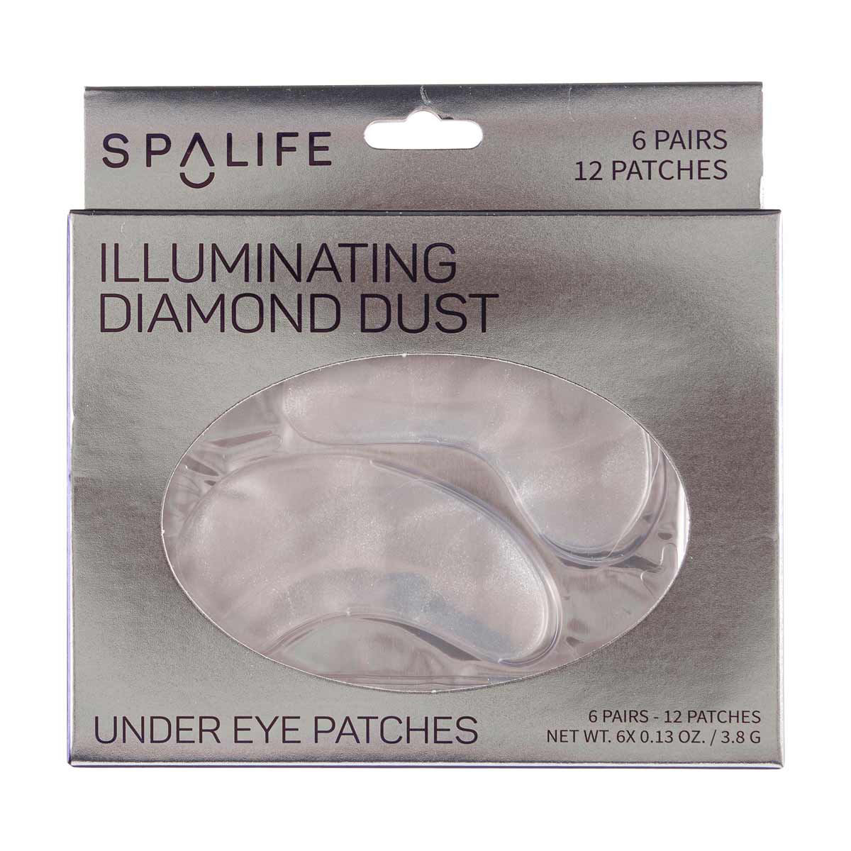 SpaLife Illuminating Diamond Dust Under Eye Patches, 6 pair
