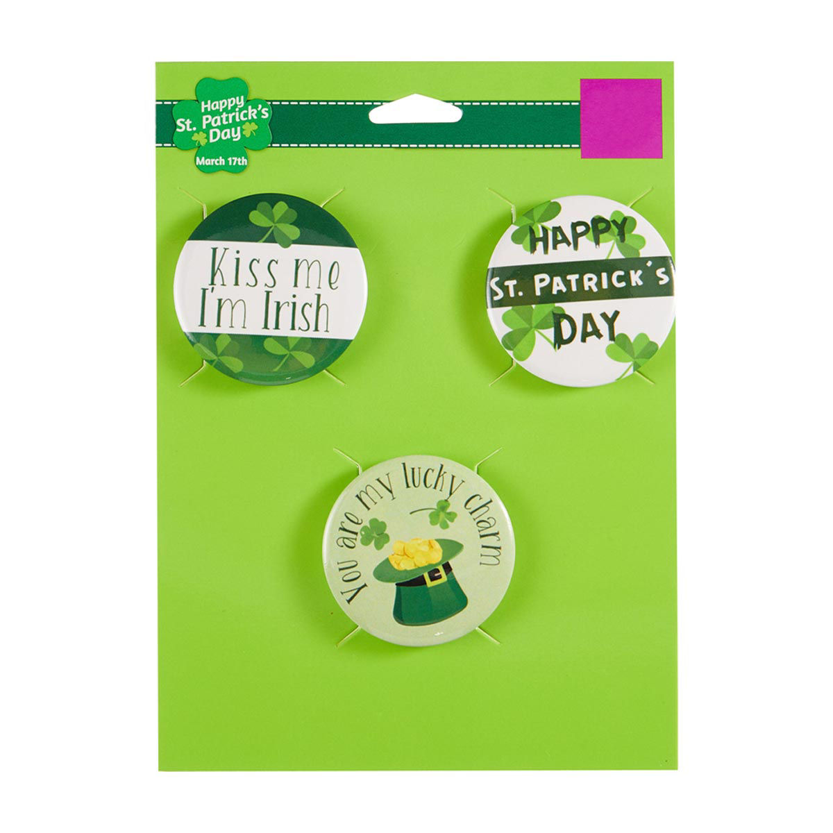 Happy St. Patrick's Day Pins