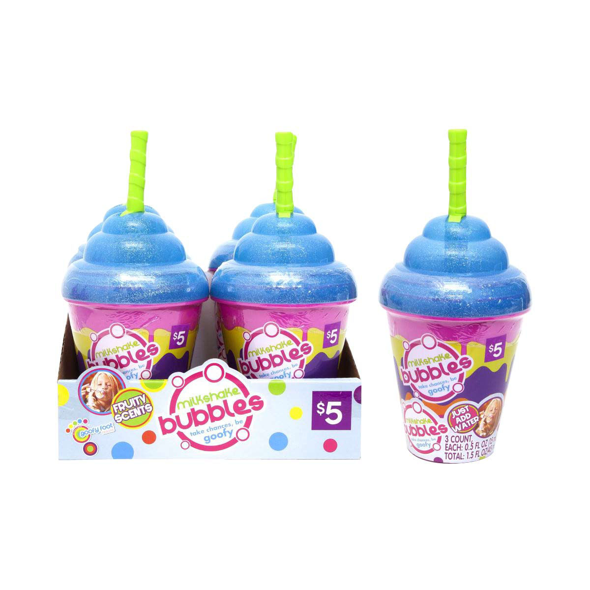 Goofy Foot Designs Blue Milkshake Bubbles