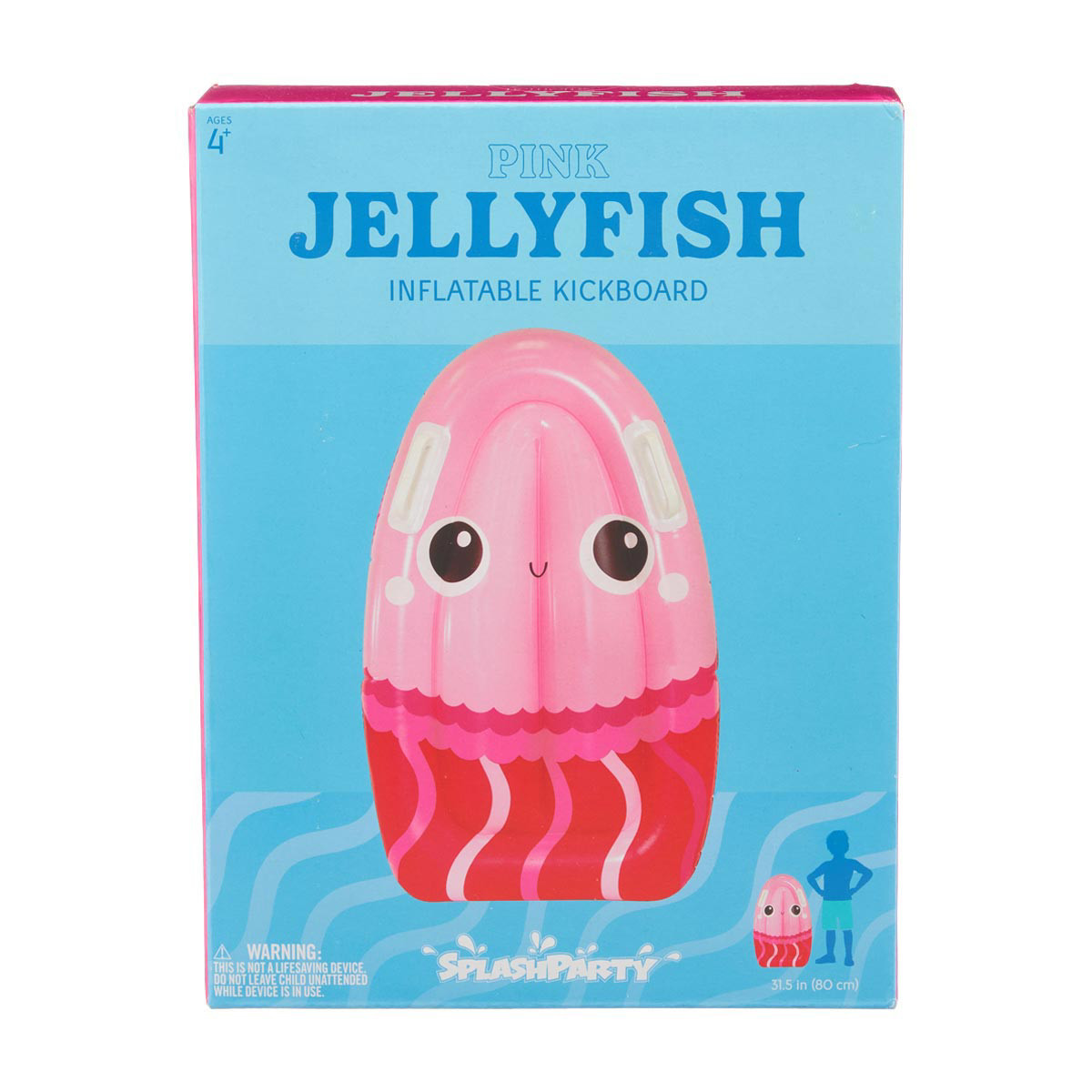 Pink Jellyfish Inflatable Kickboard