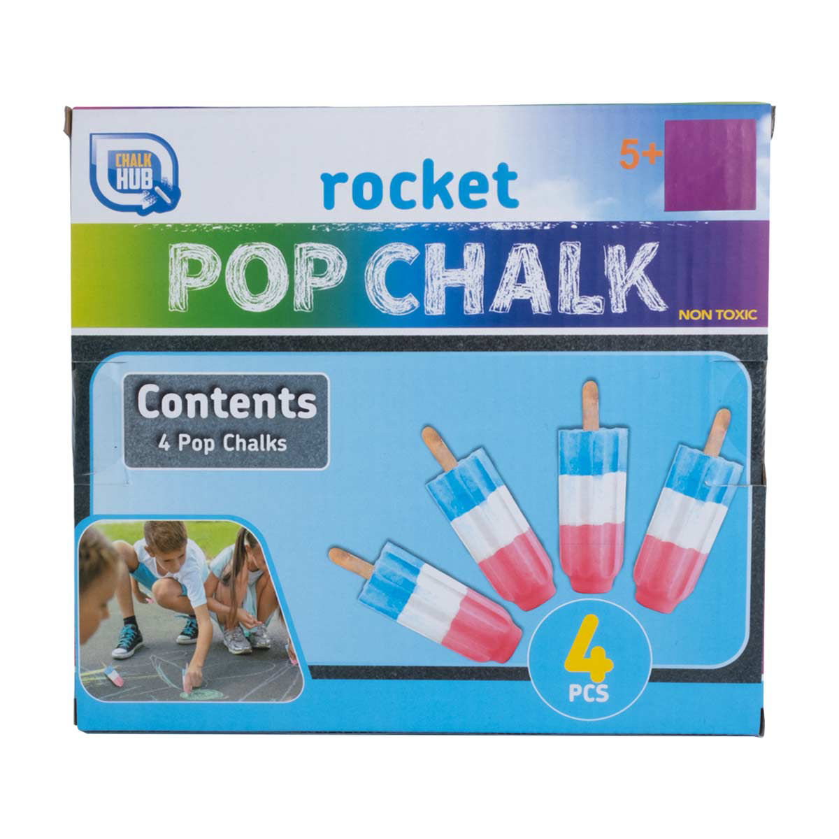 Popshelf Popsicle Shaped Sidewalk Chalk, 4 pc | Hamilton Place