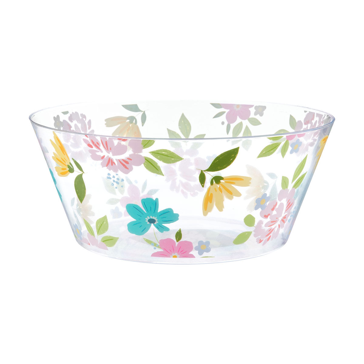 Clear Spring Floral Print Bowl