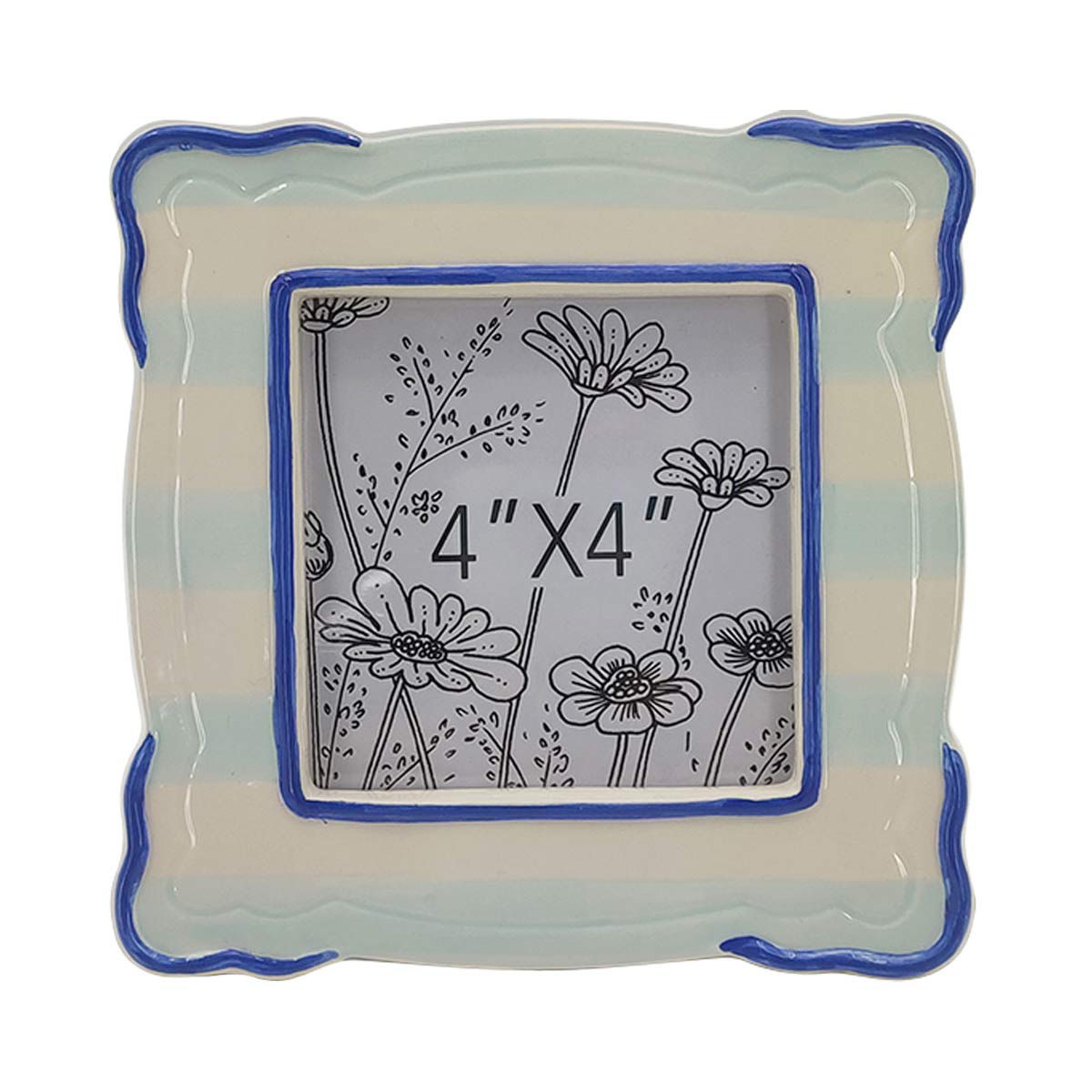 Blue Stripe Photo Frame