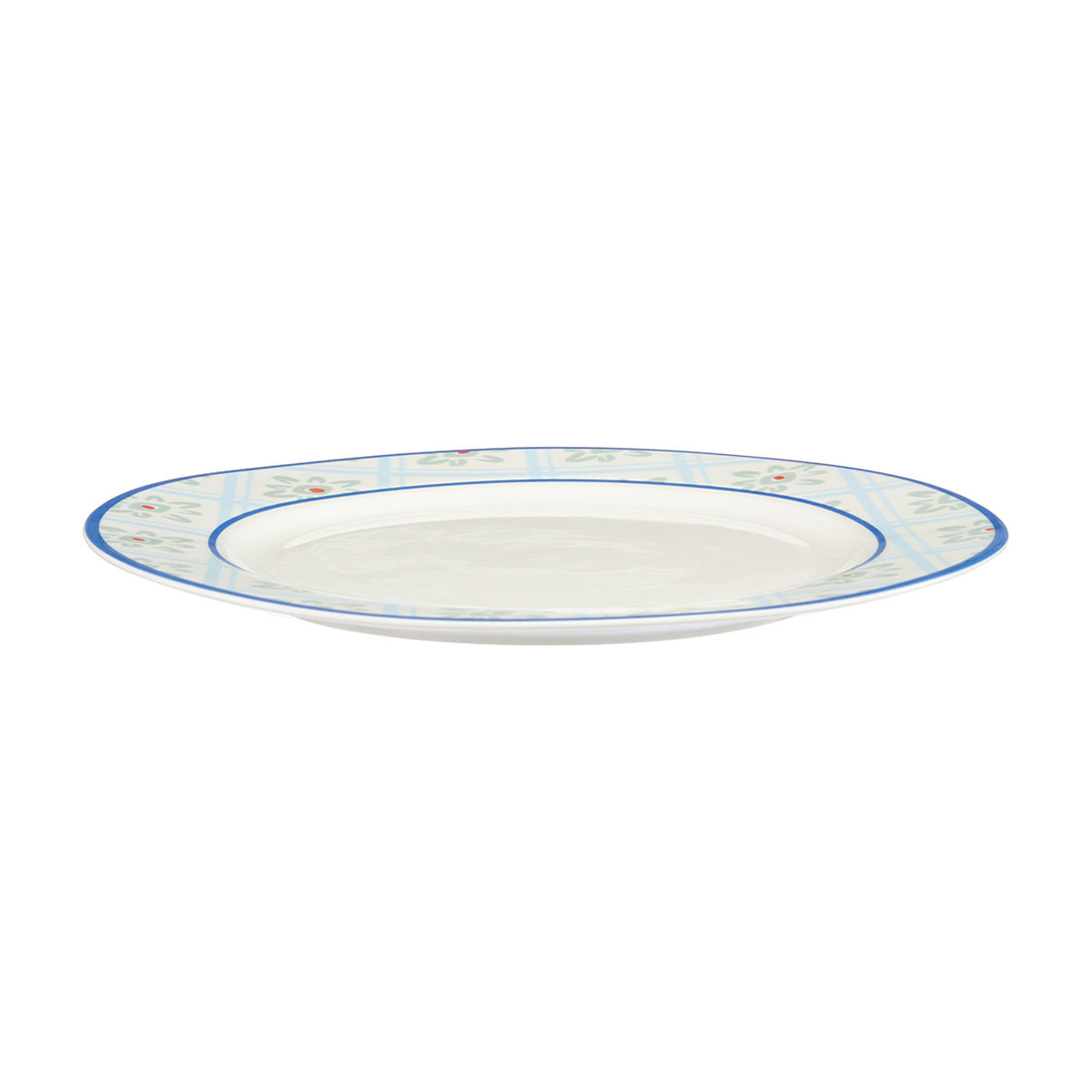 Printed Ceramic Dinner Plate, 10 in