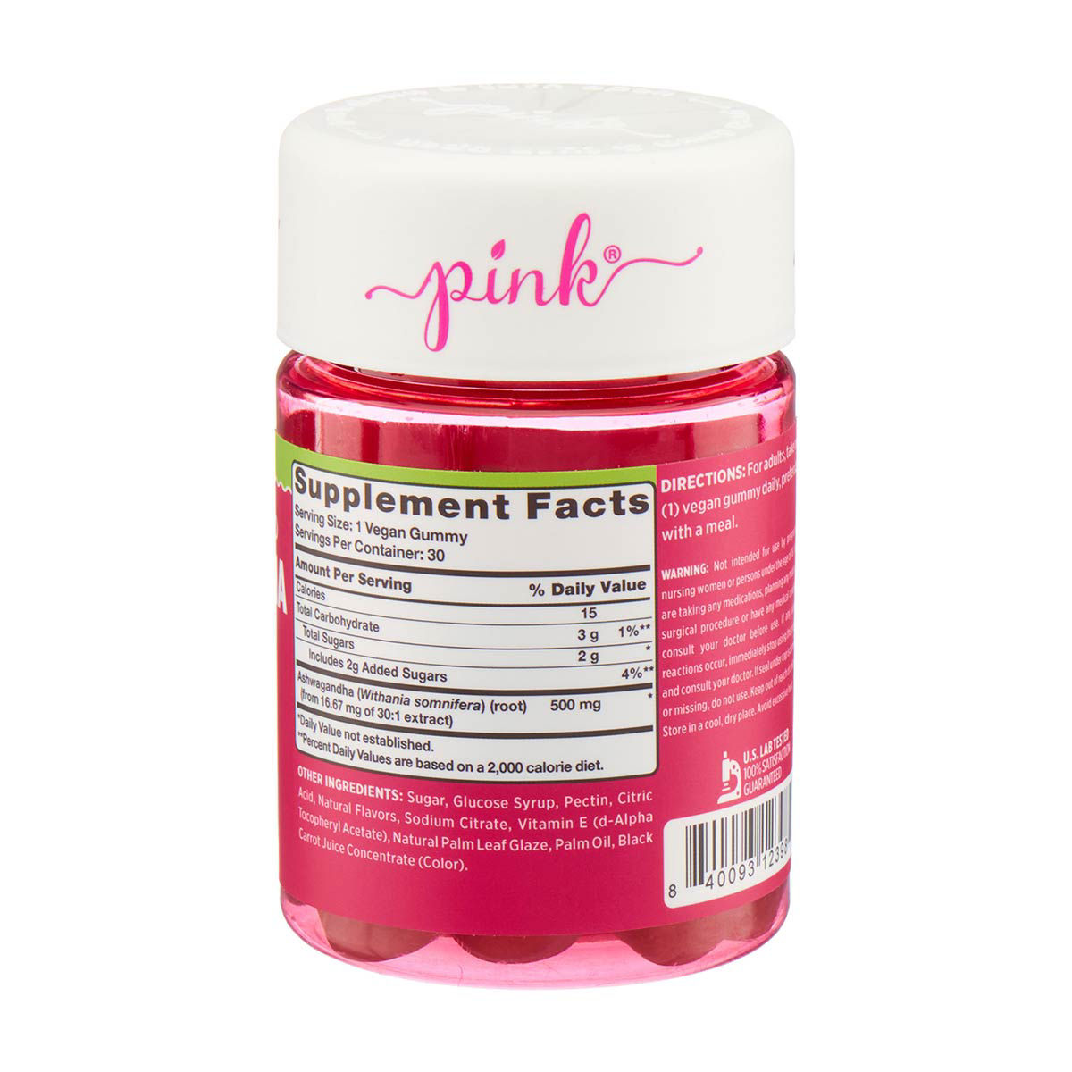 Pink Restore and Unwind Ashwagandha Gummies, 30 ct