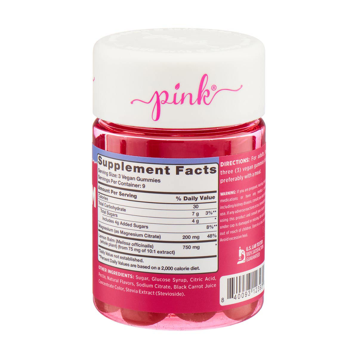 Pink Essential Magnesium Gummies 200 mg, 28 ct
