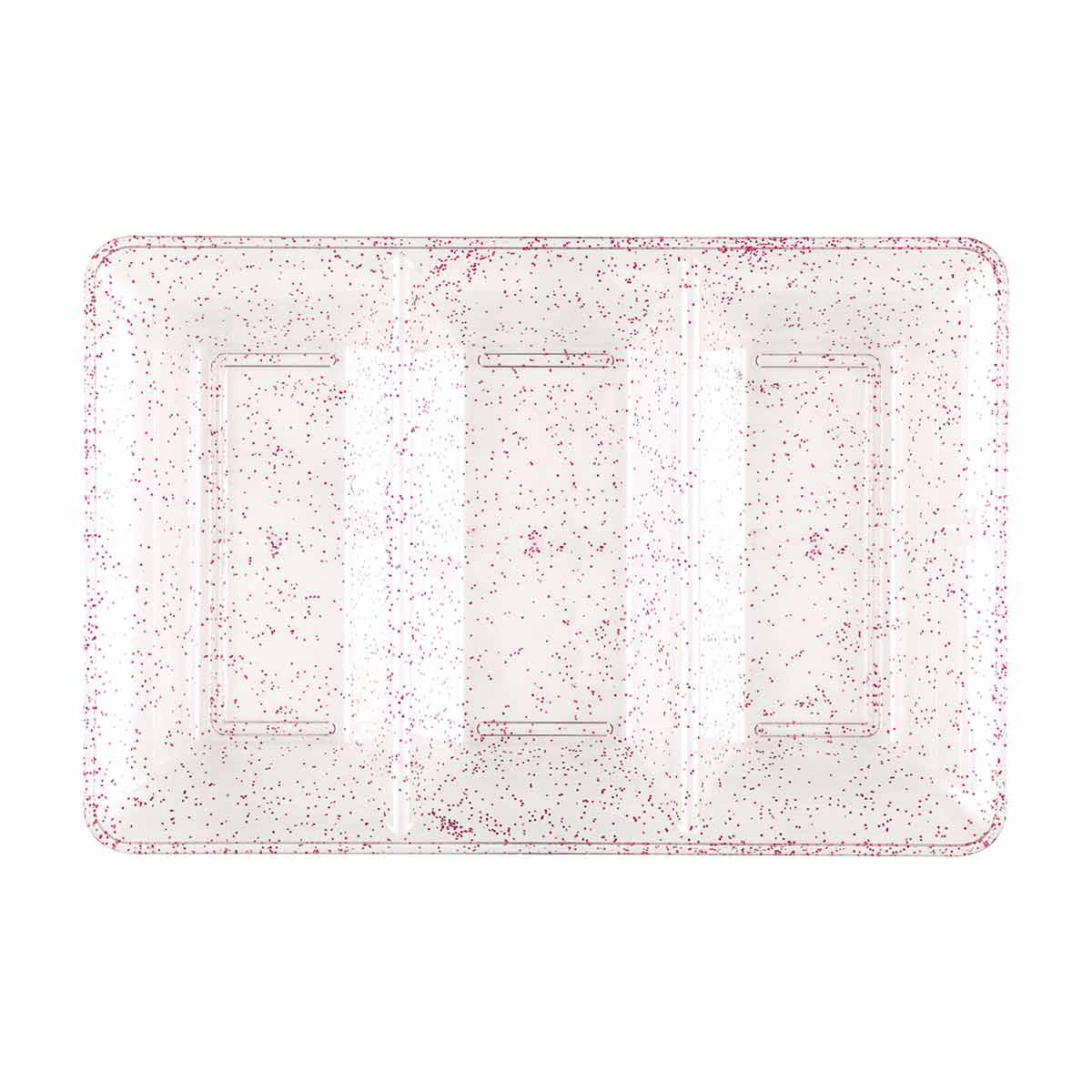 Rectangular Clear Glitter Tray