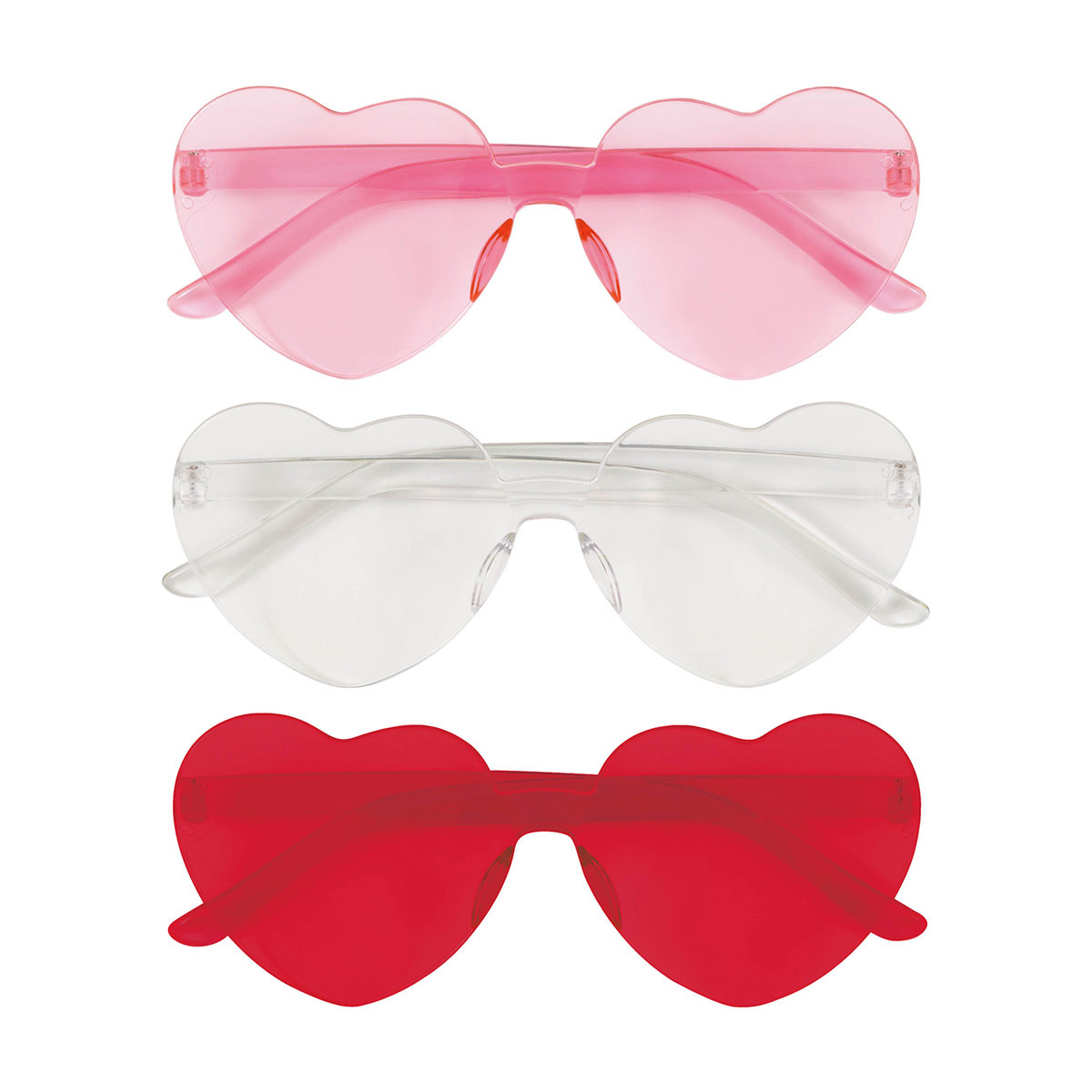 Unique Party! Novelty Heart Shaped Glasses, 3 ct