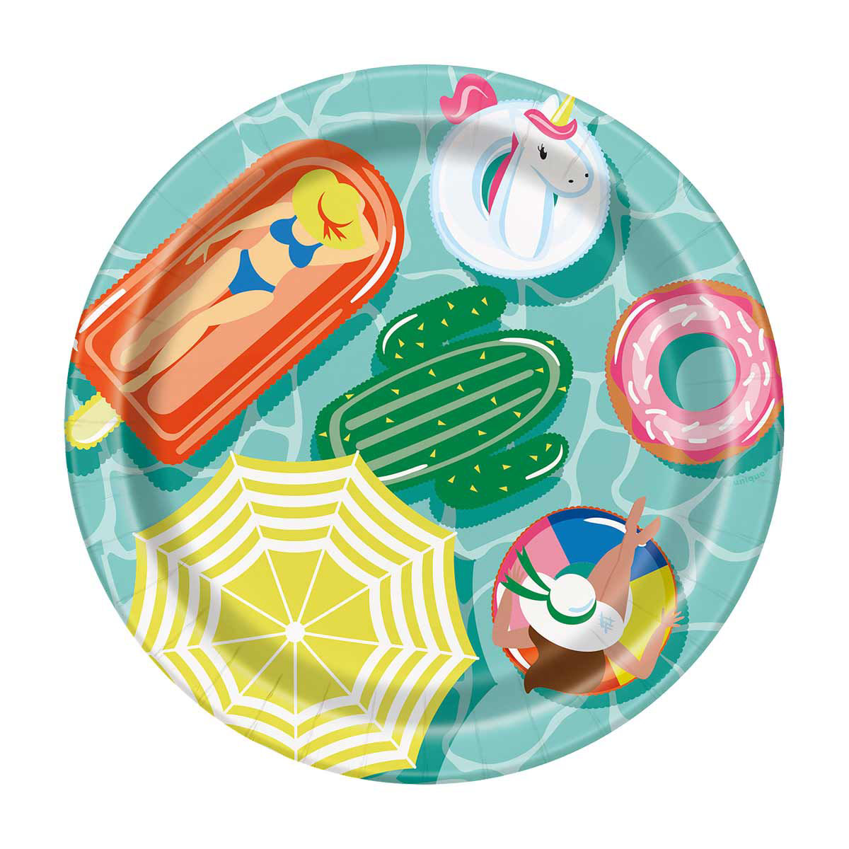 Popshelf Round Pool Party Plates, 7 in | Hamilton Place
