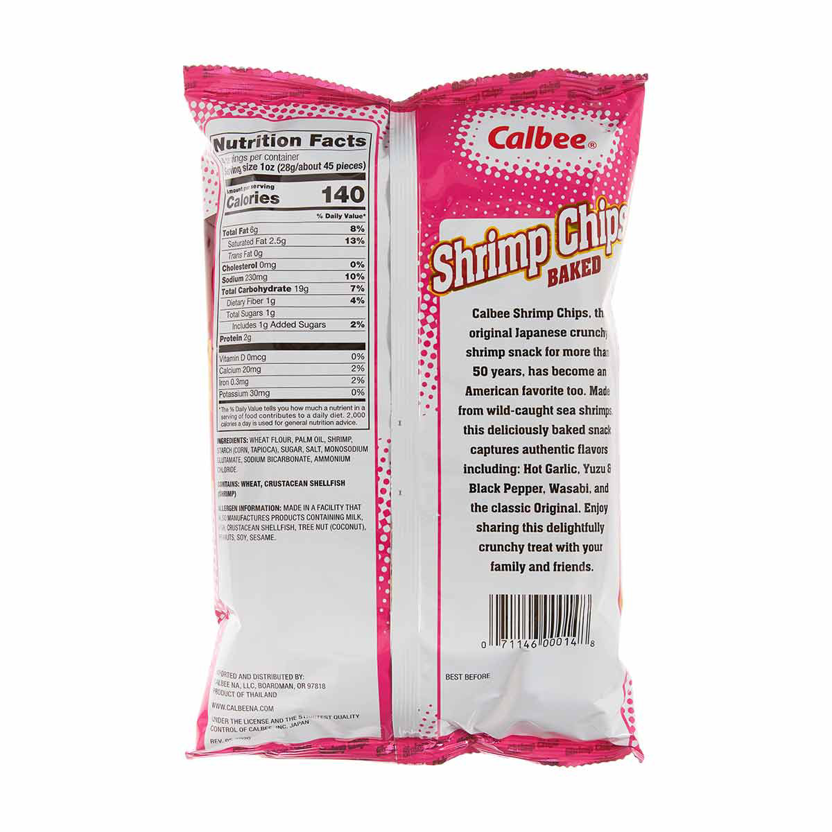 Calbee Shrimp Baked Chips, Original, 4 oz
