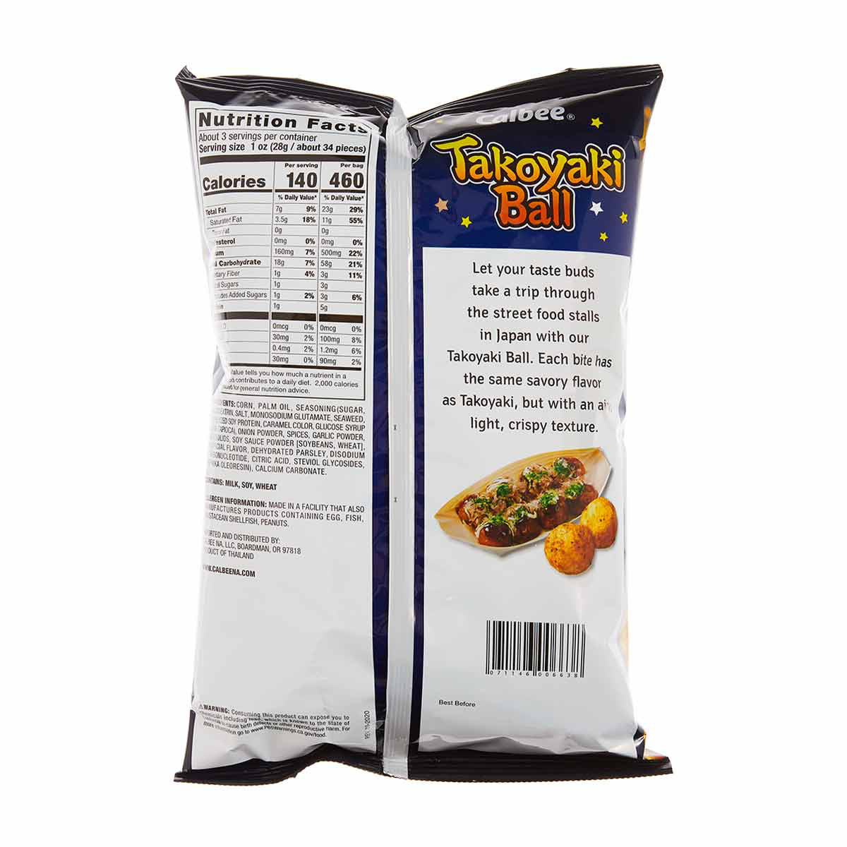 Calbee Takoyaki Corn Balls, 3.17 oz