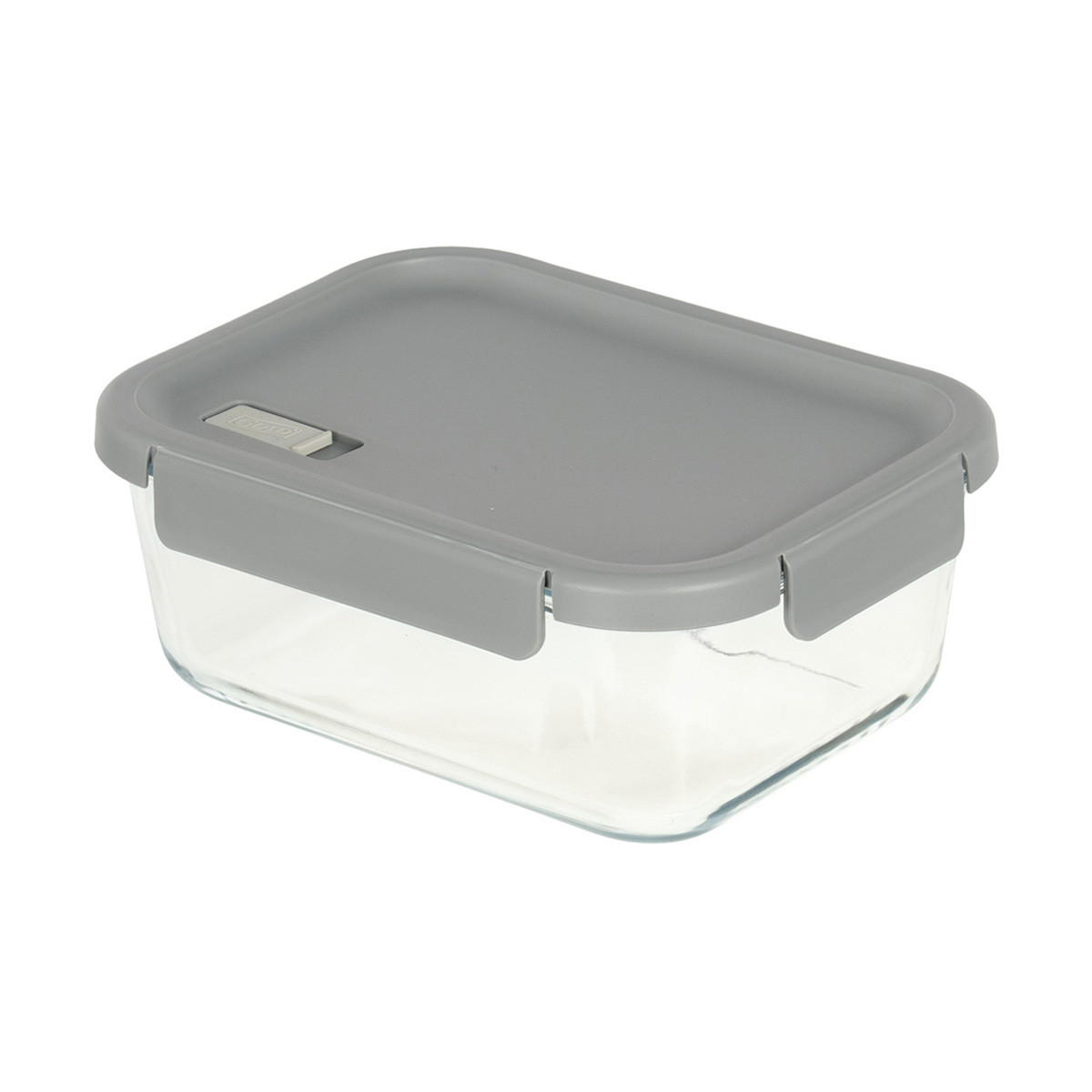 Glad Glass Rectangle Storage Container with Venting Snap Lock Lid, 7.6 cup