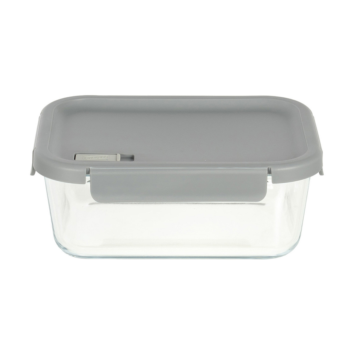 Glad Glass Rectangle Storage Container with Venting Snap Lock Lid, 7.6 cup