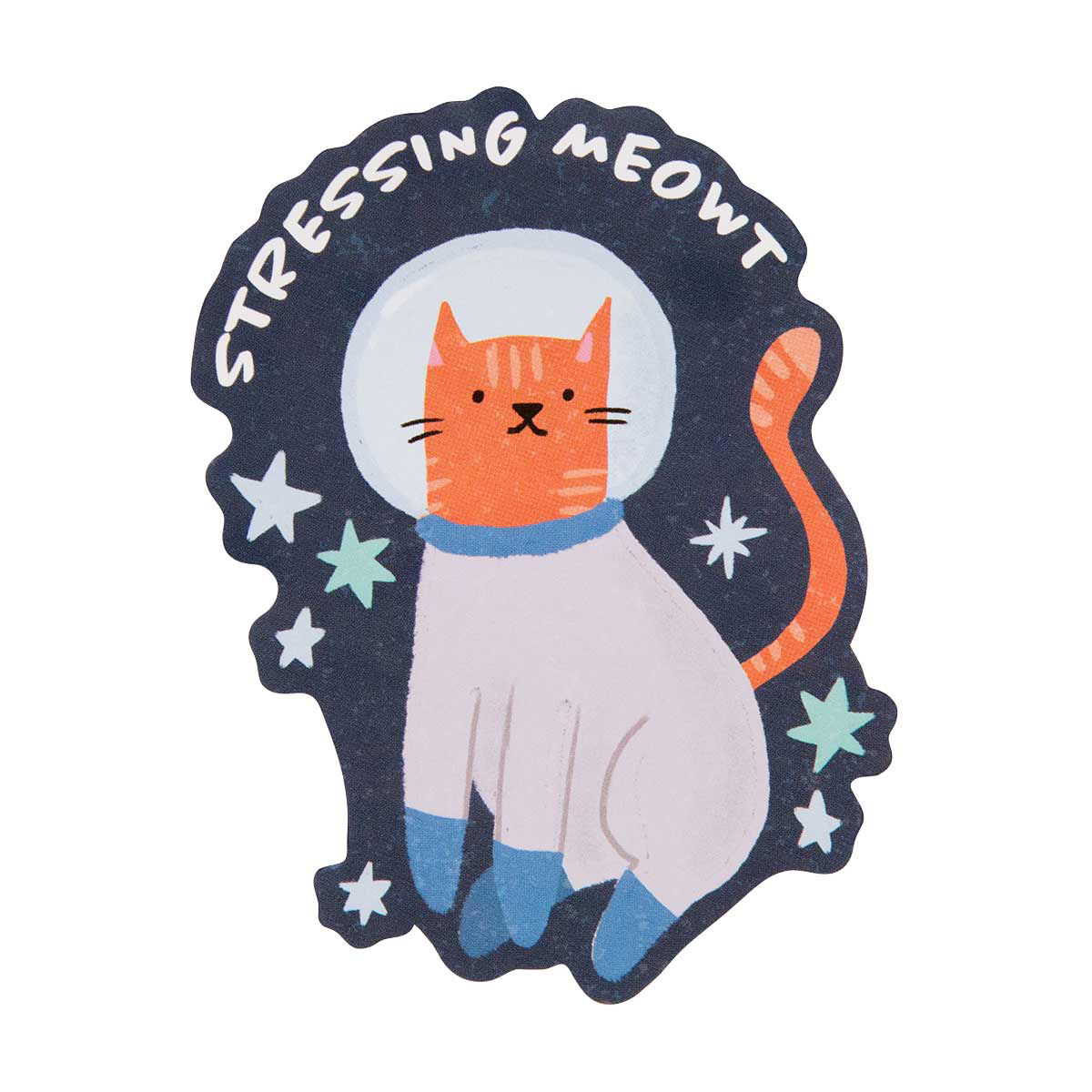 Decorative Vinyl Stressing Meowt Sticker
