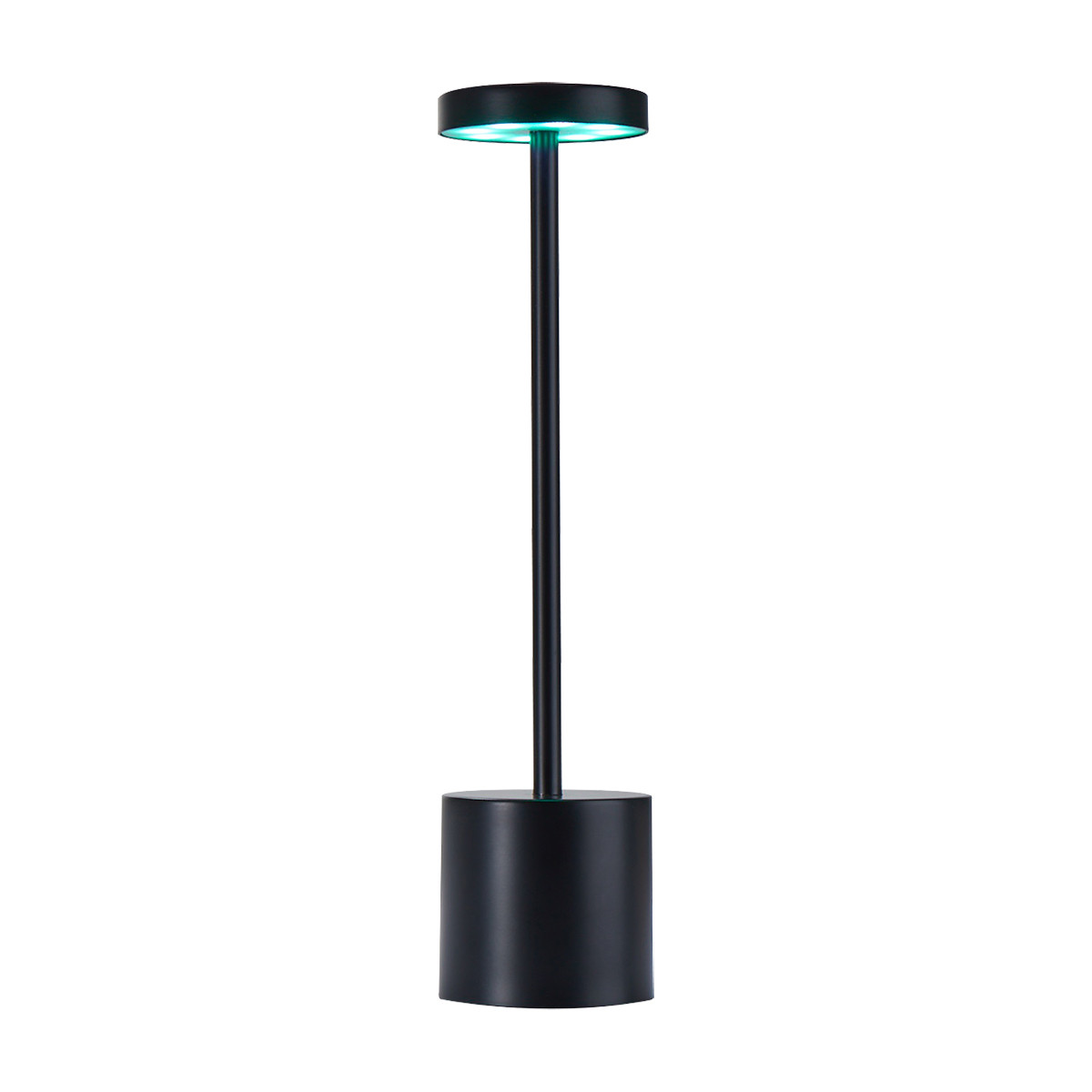 Tech Solutions Touch Lamp Metal Cordless Multicolor Mood Light, Black ...