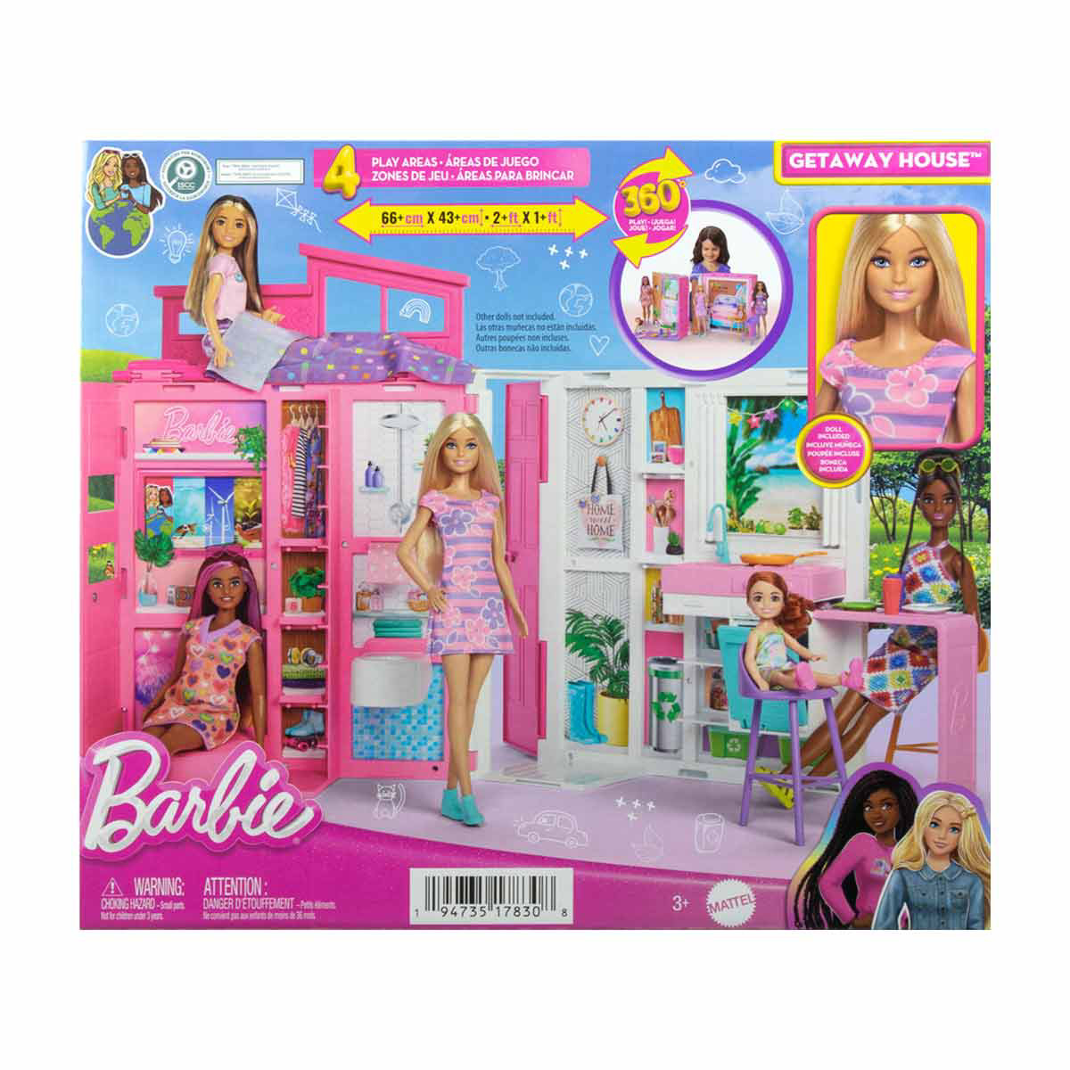 Mattel Barbie Getaway House Playset | Hamilton Place