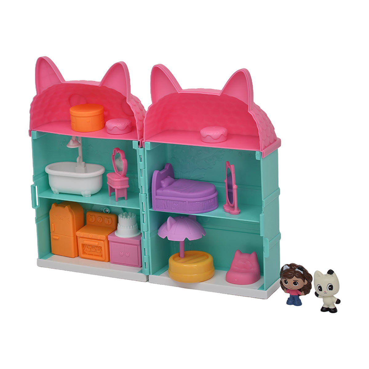 Gabby’s Dollhouse, 11-Inch Dollhouse Playset with Gabby & Pandy Paws ...