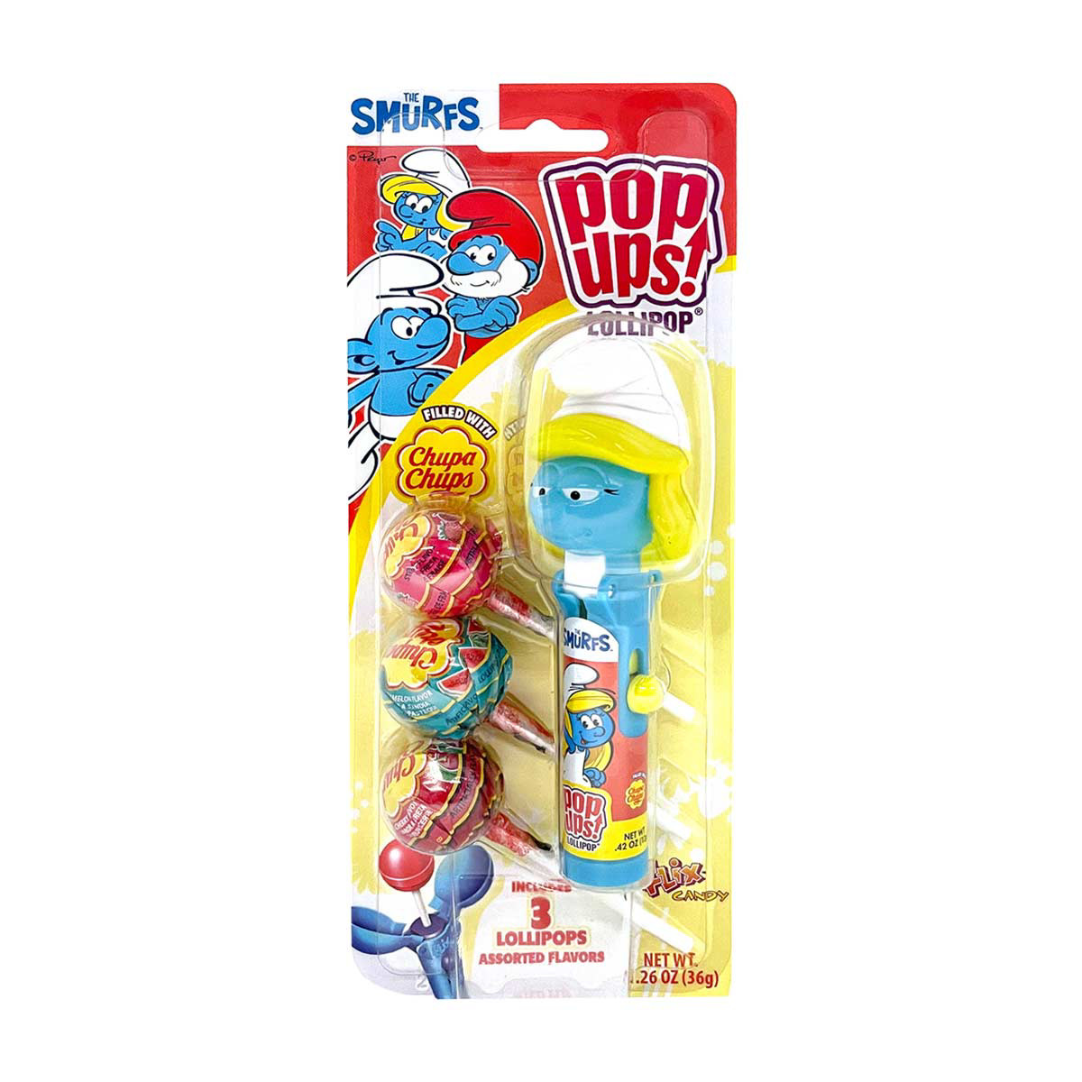 Pop Ups The Smurfs Flix Candy Lollipops, 1.26 oz, Assorted | Hamilton Place