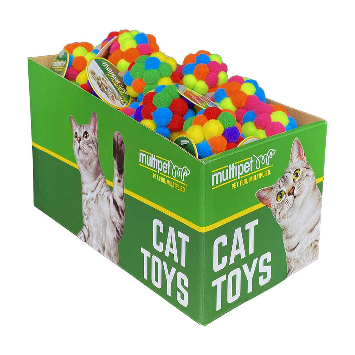 Multipet Pom Pom Cat Toys, Assorted