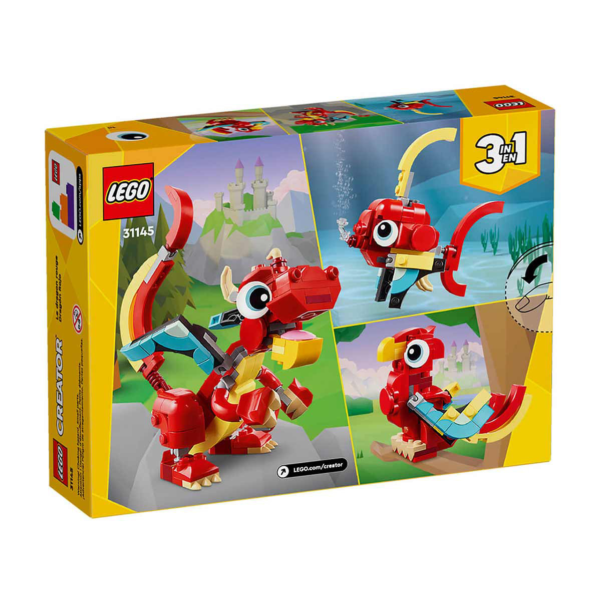 Lego Creator Dragon Set, Red | Hamilton Place