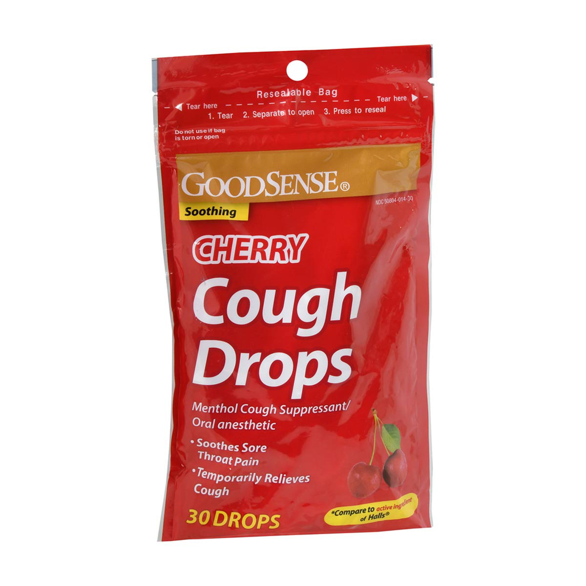 GoodSense Soothing Cough Drops, Cherry, 30 ct