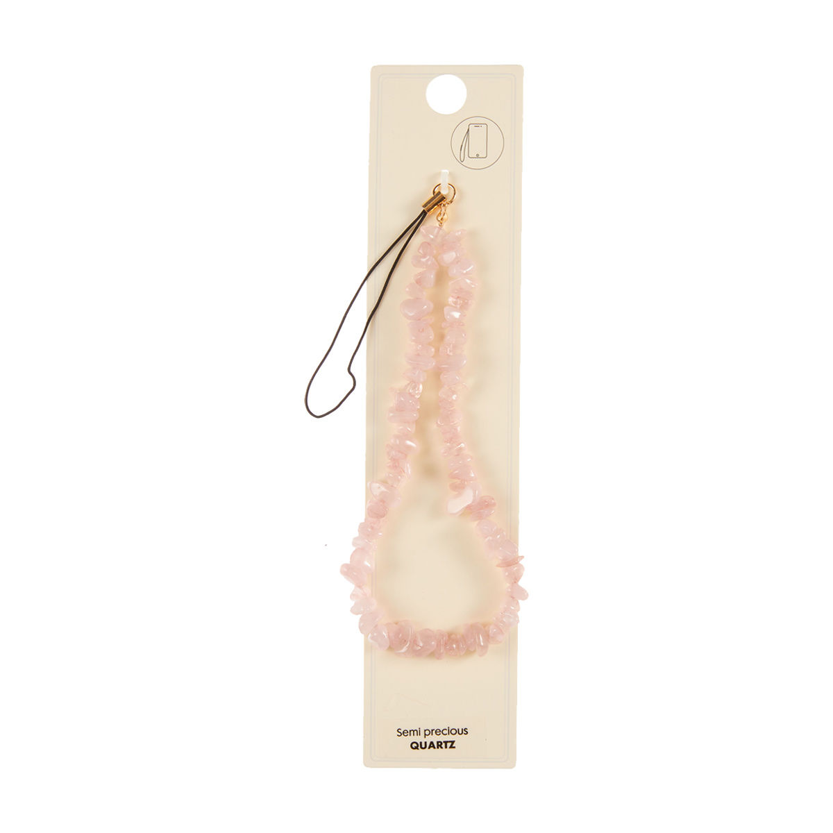 Pink Stones Chain Phone Charm