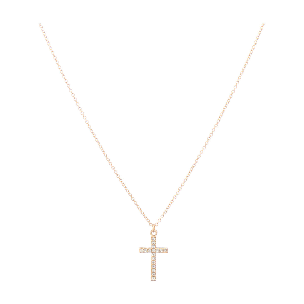 Strass Cross Necklace
