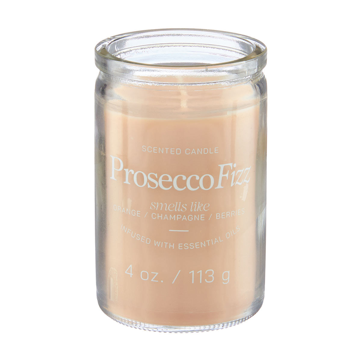 Scented Candle, Prosecco Fizz, 4 oz Scented Candle, Prosecco Fizz, 4 oz