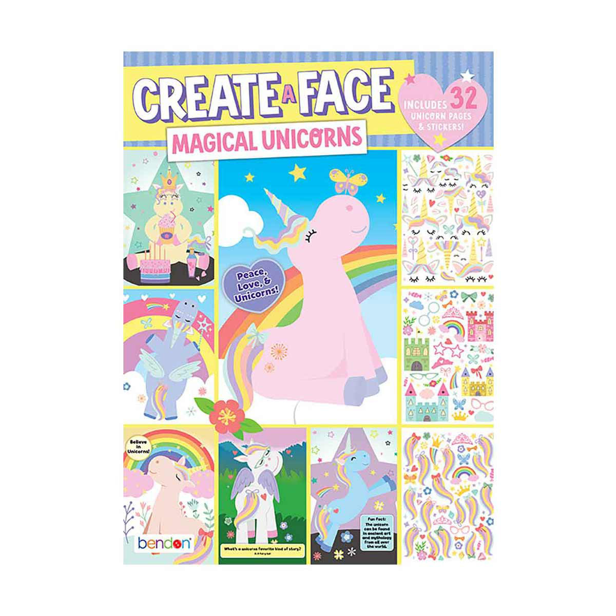 Bendon Create A Face Activity Book, Assorted