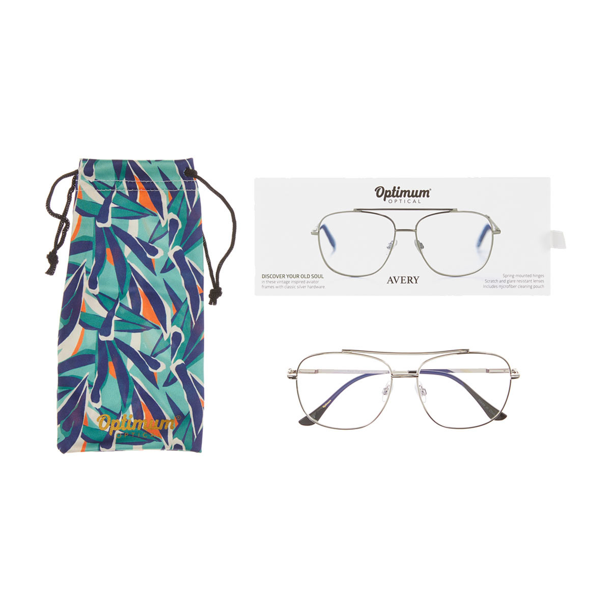 Optimum Optical Avery Readers Glasses, 2.00 Power