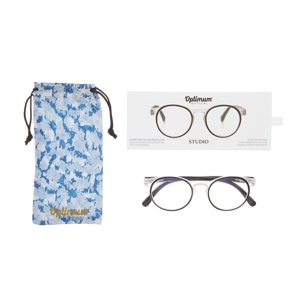 Optimum Optical Studio Readers Glasses, 2.50 Power