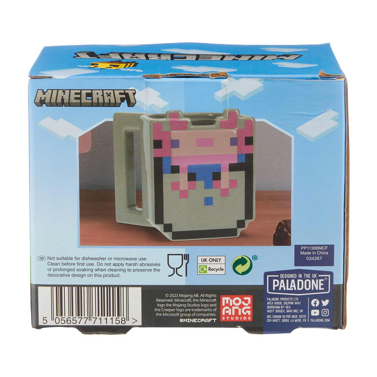 Paladone Minecraft Bucket of Axolotl Mug