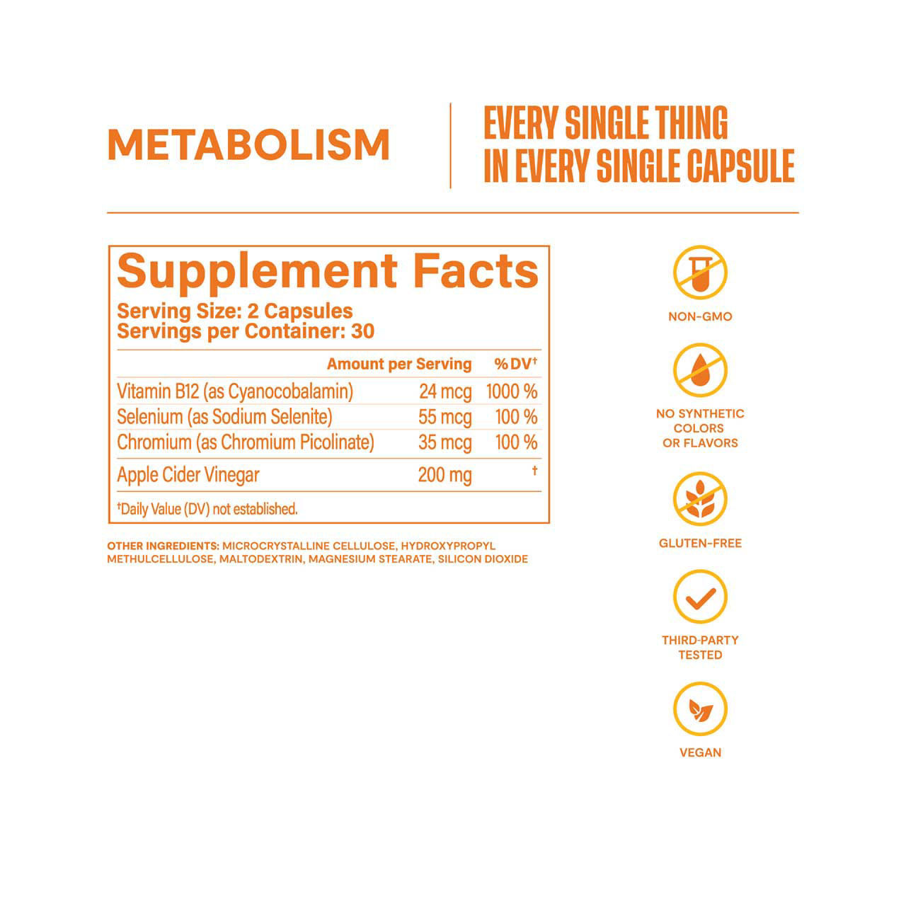 HABIT Metabolism Capsules, 60ct