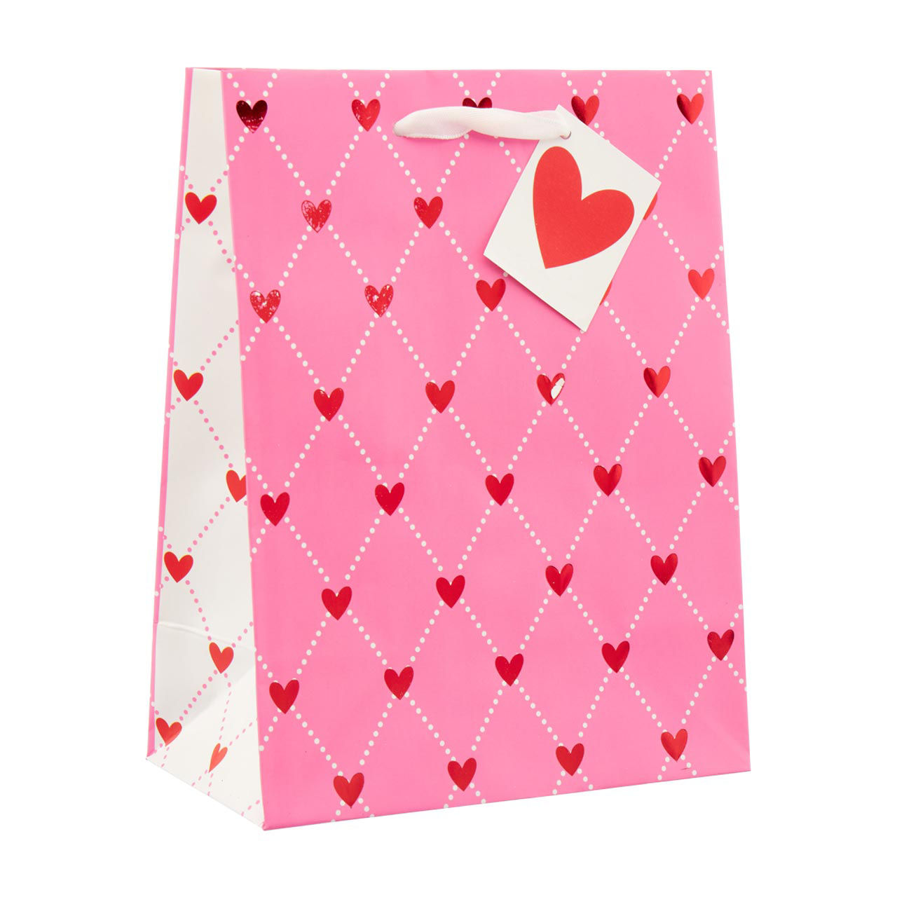 Love-Heart Themed Gift Bag, Medium