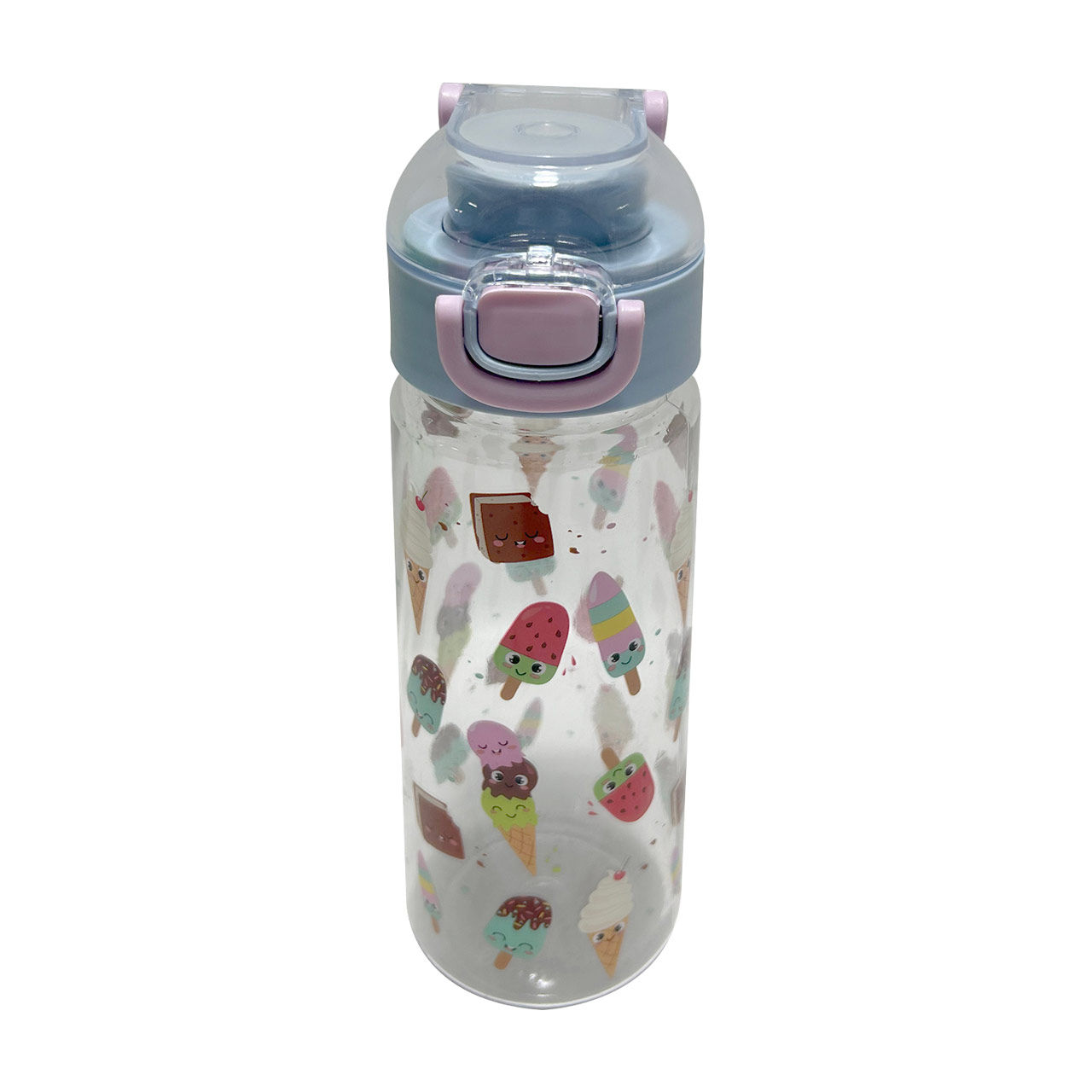 Chug Kids Water Bottle ICE CREAM Print, Blue/Purple