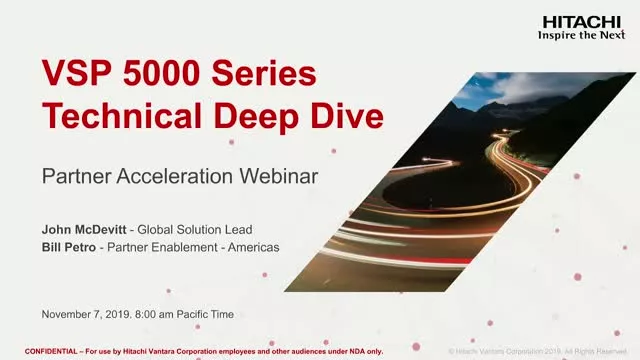 Americas: VSP 5000 Deep Dive -- an Architectural Overview | Hitachi Vantara