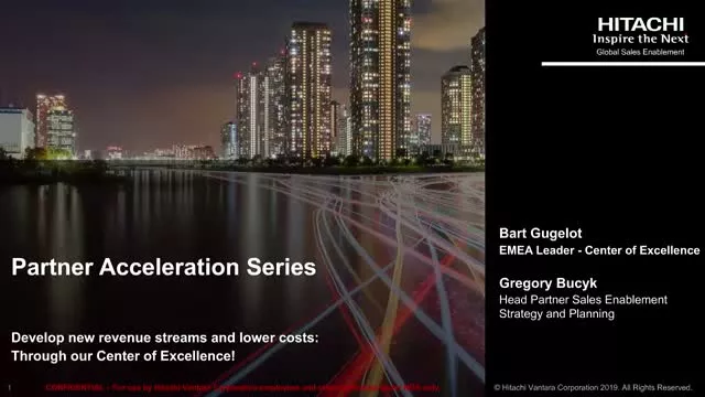 Develop new revenue streams and lower costs: Through our Center of Excellence! | Hitachi Vantara