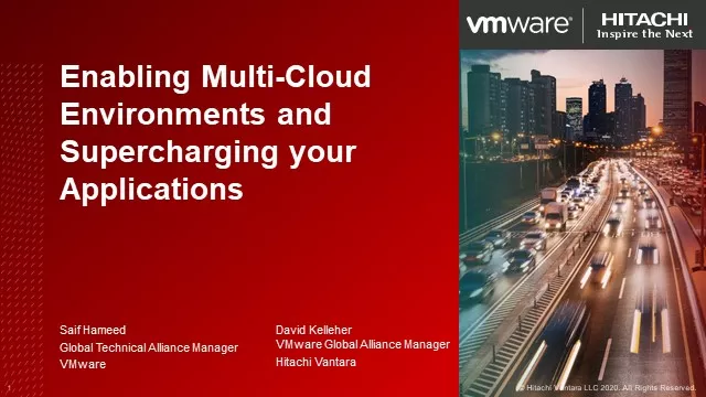 Enable Multi-cloud Environments and Supercharging your Applications | Hitachi Vantara