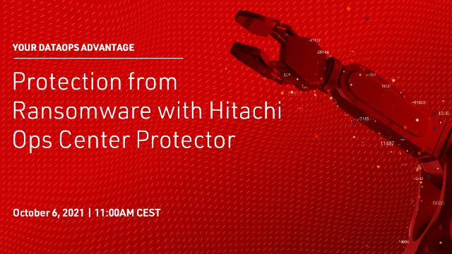 Protection from Ransomware with Hitachi Ops Center Protector | Hitachi ...